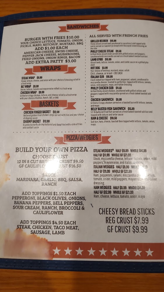 Pitt Stop Pub Menu (Updated 05/2026)