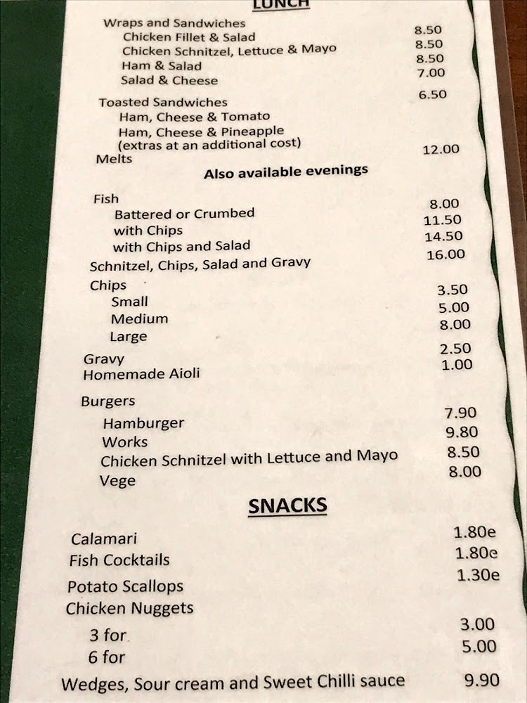 Dungog Pizza Menu (Updated 03/2026)