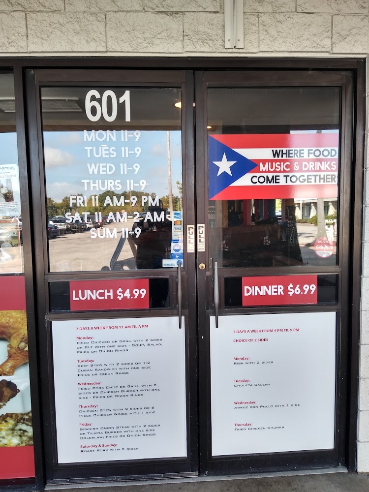 Latin Quarters Menu (Updated 10/2025)