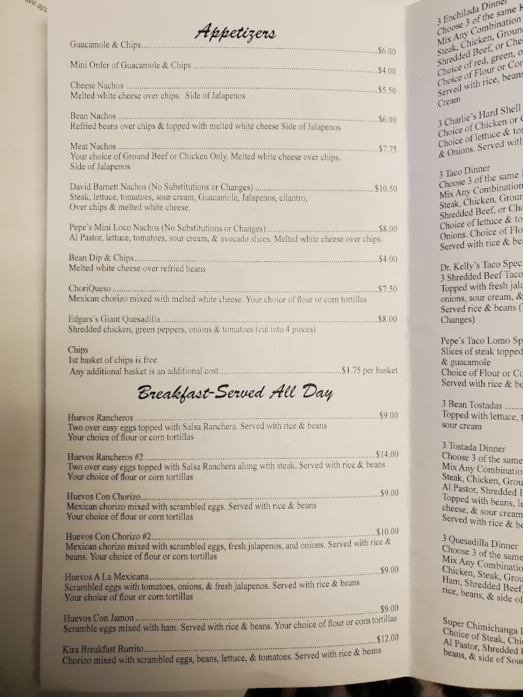 Lala's Place Menu (Updated 08/2025)