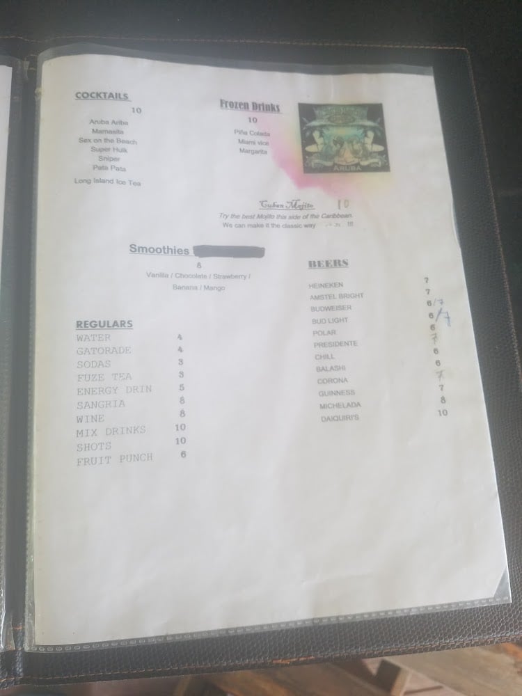 Coco Loco Beach Bar Menu (Updated 03/2026)