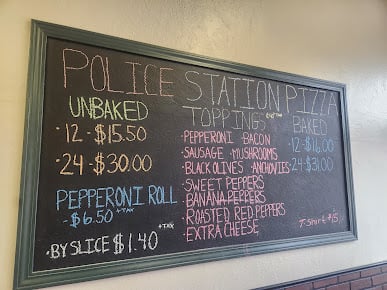 Police Station Pizza Menu (Updated 01/2026)