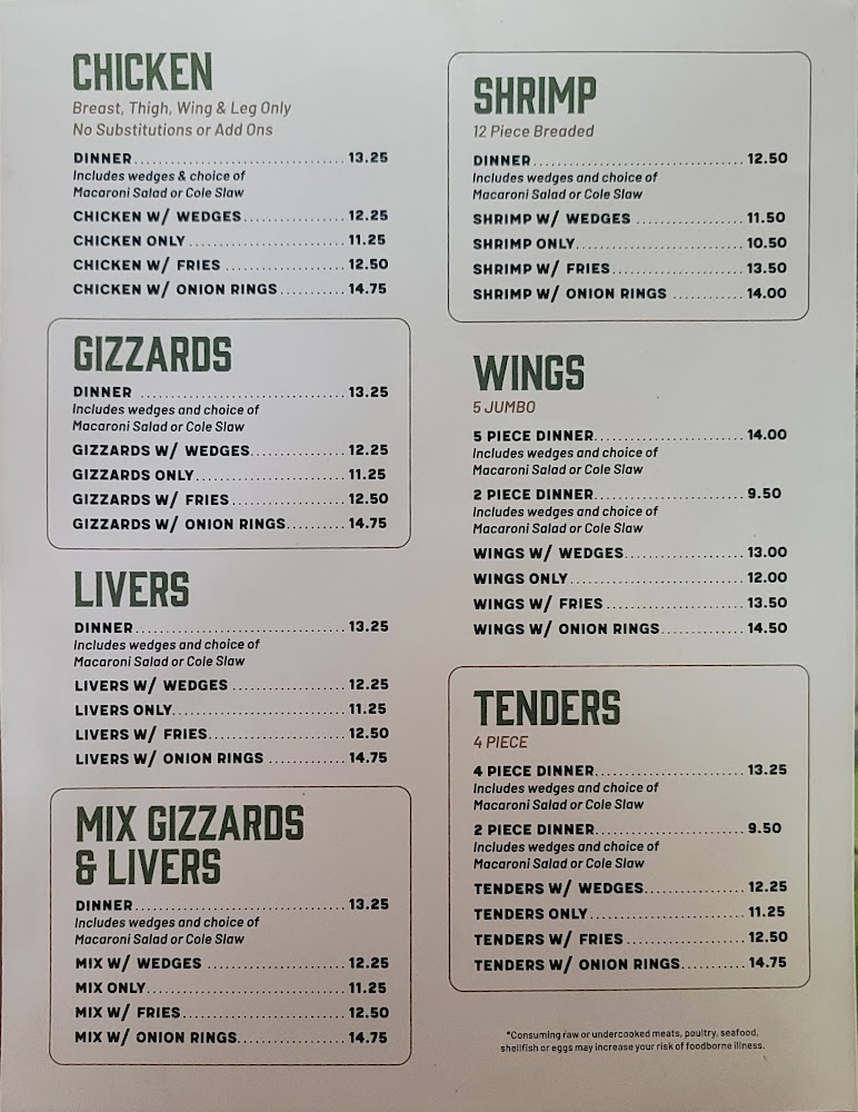 Alpine Inn Menu (Updated 07/2025)