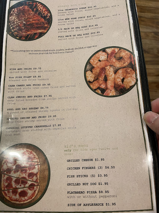 Spruce Creek Tavern Menu (Updated 06/2026)