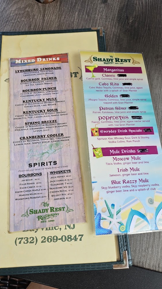 Shady Rest Restaurant Menu (Updated 05/2026)