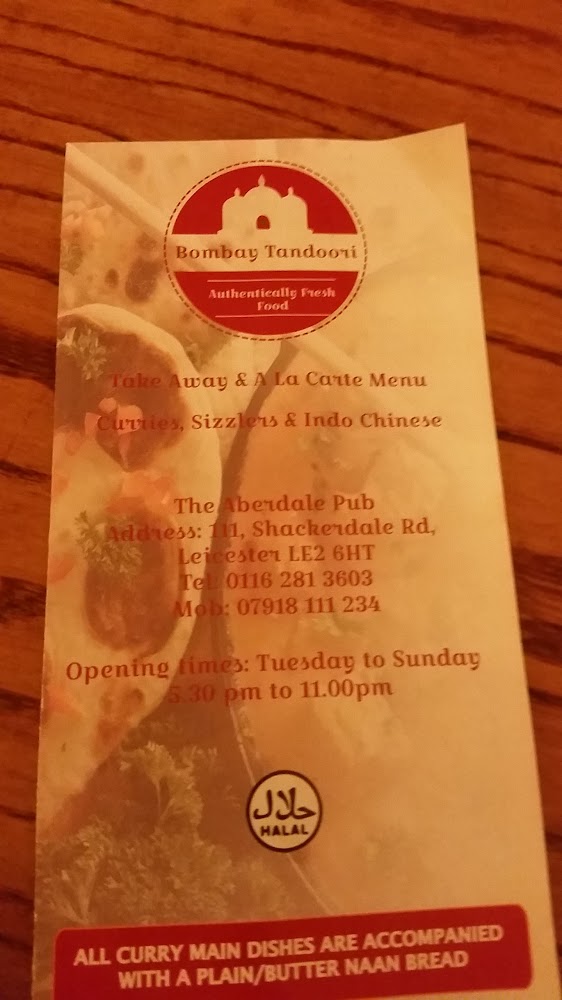 The Aberdale pub Menu (Updated 05/2026)