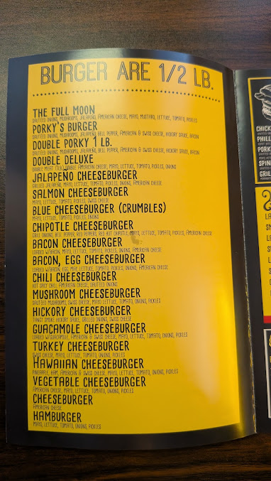Porky’s Burgers & Wings Menu (Updated 06/2026)