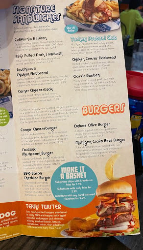 Rockford Corner Bar Menu (Updated 05/2026)