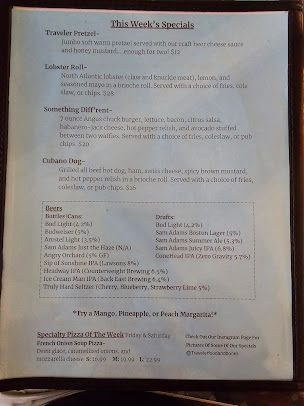 The Traveler Restaurant Menu (Updated 02/2026)