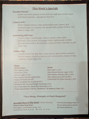 The Traveler Restaurant Menu (Updated 02/2026)