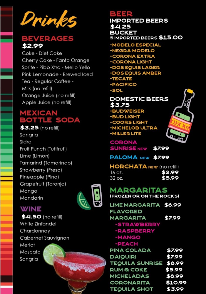Los Palominos Menu (Updated 06/2026)
