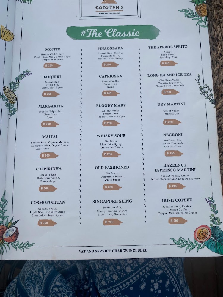 Coco Tam’s Menu (Updated 05/2026)