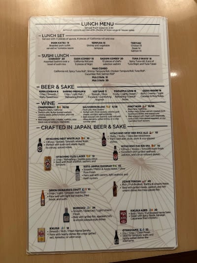 WA SUSHI Menu (Updated 05/2026)