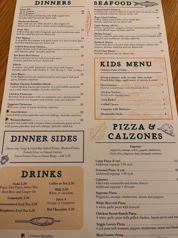 Maple On the Lake Menu (Updated 05/2026)